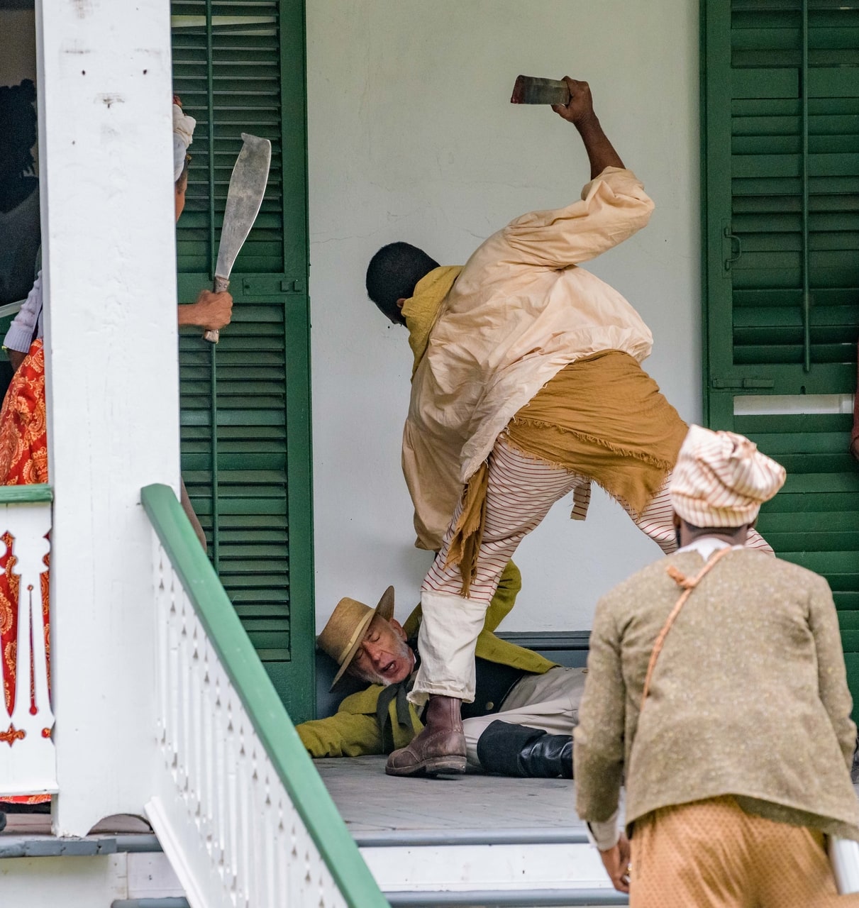 Hundreds gather to reenact the largest slave revolt in the U.S.